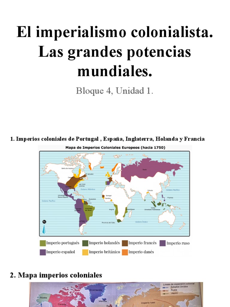 El Imperialismo Colonialista. Las Grandes Potencias Mundiales. | PDF | Colonialismo | Relaciones ...