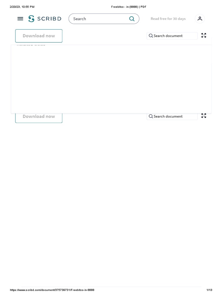 Freebitco - in (8888) - PDF | PDF | Scribd | Intellectual Works