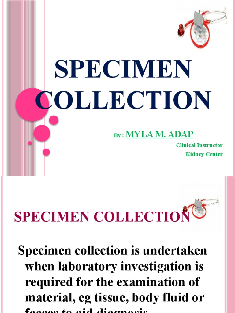Specimen Collection | PDF | Medical Specialties | Clinical Medicine