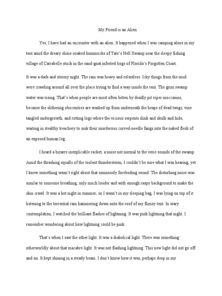 My Friend Is An Alien | PDF