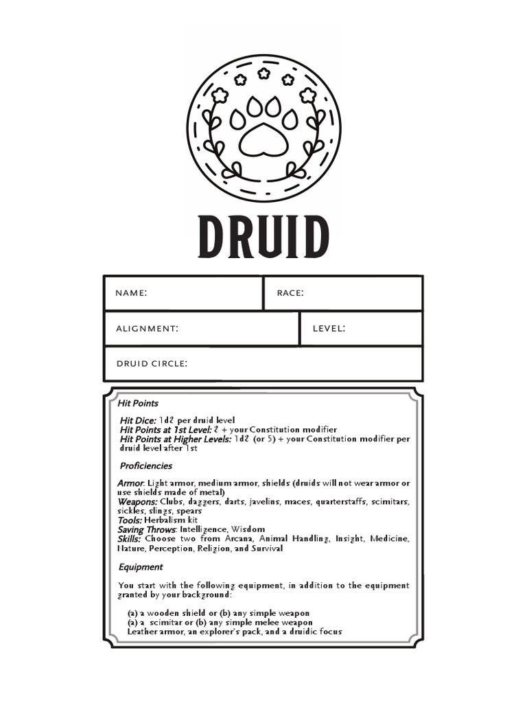 1700388-A4 - Druid Booklet | PDF