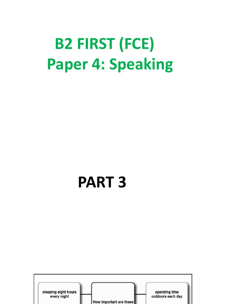 Speaking b2 First Parts 3 and 4 PDF | PDF