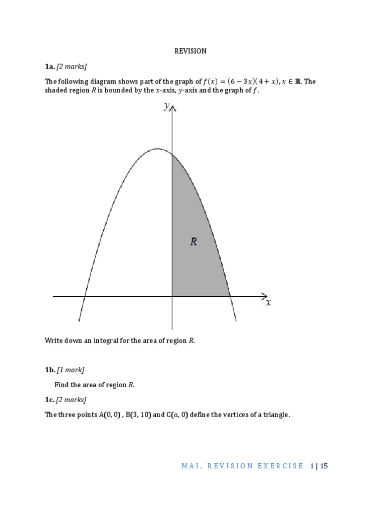 Mathematics Revision Exercise Solutions | PDF | Statistical Significance | Statistical ...