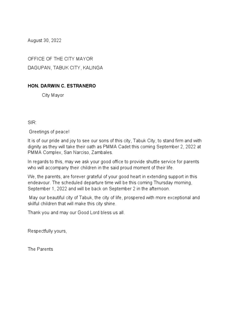 Request Letter Pdf