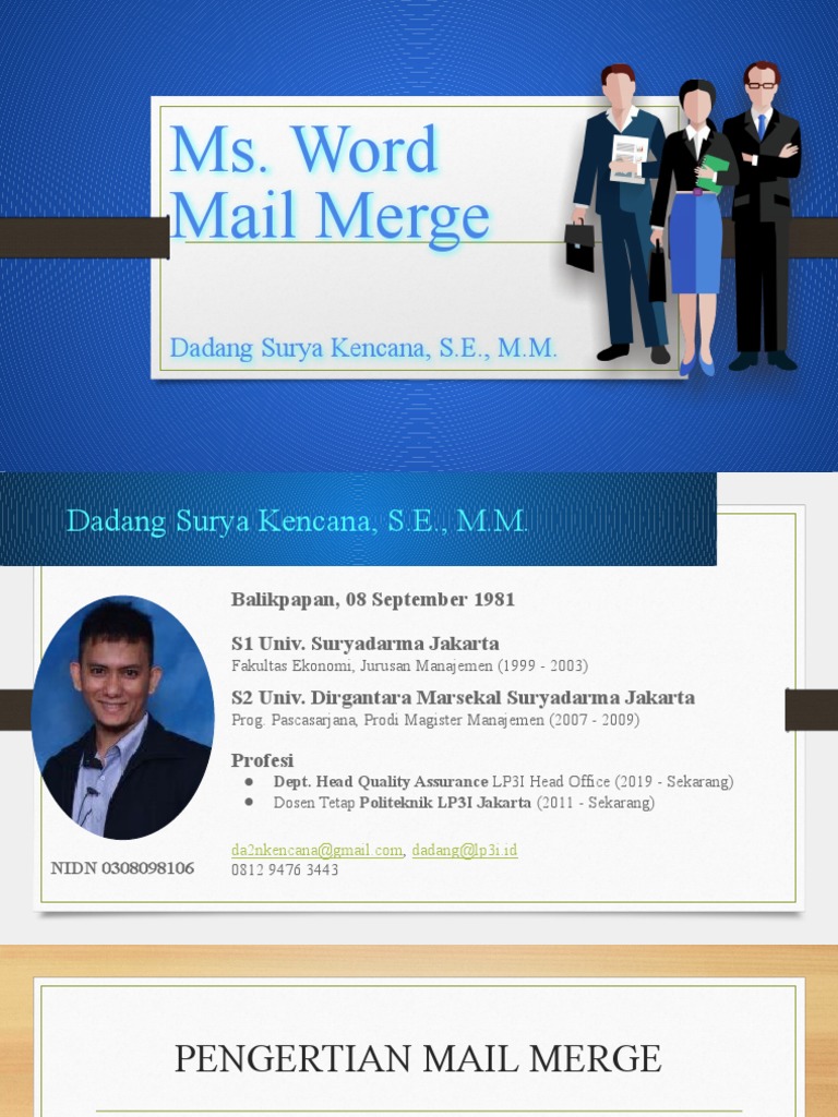 Materi Mail Merge | PDF