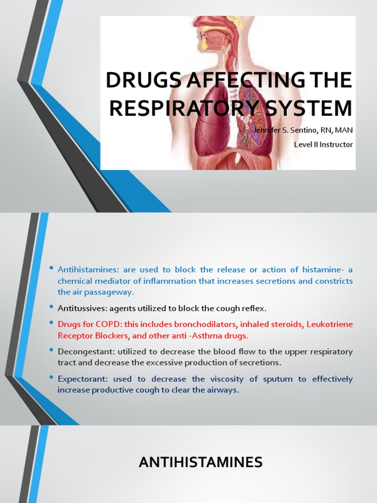 Drugs Affecting The Respiratory System