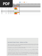Excel Sprint Project Tracker Template | PDF | Microsoft Excel | Computing