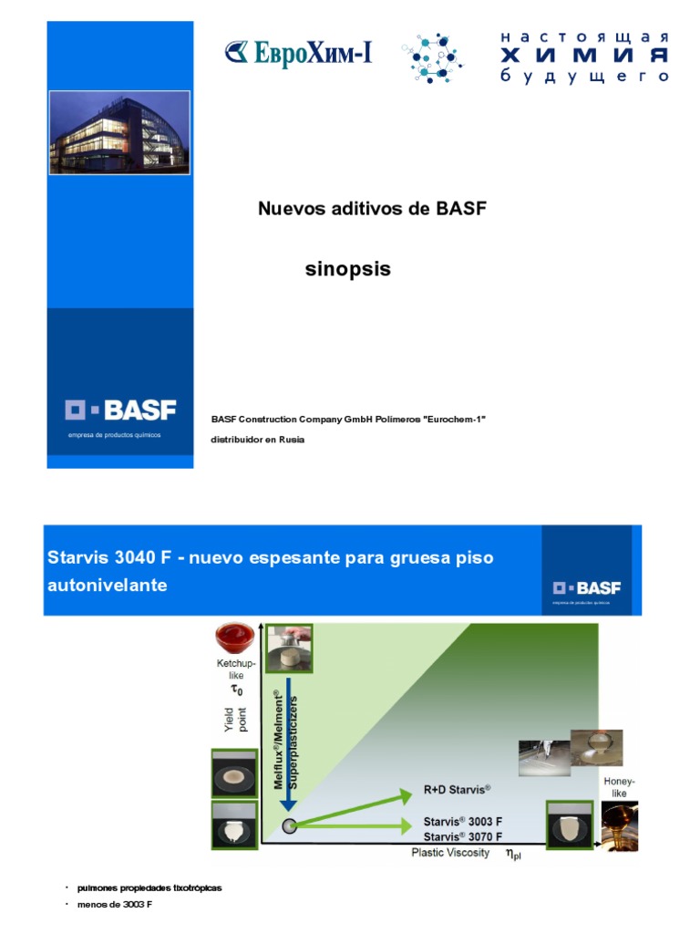 Nuevos Aditivos Basf | PDF | Cemento | Sinterización
