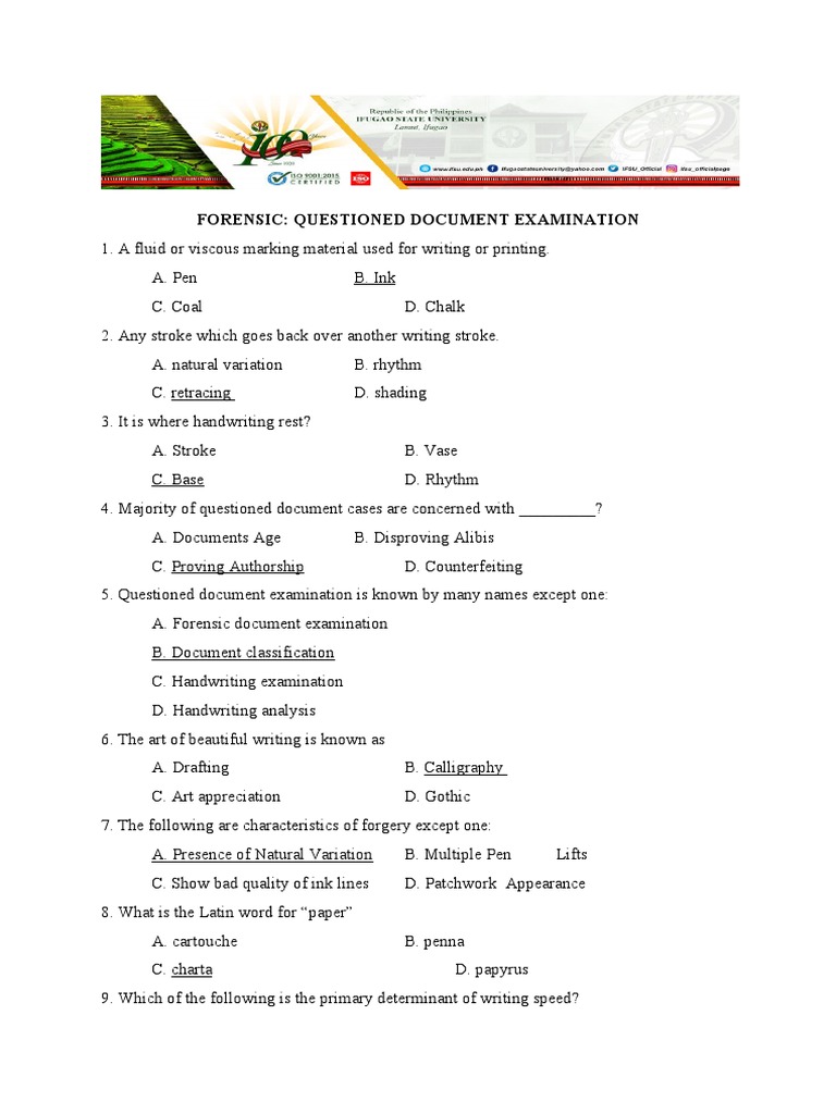 Forensic 4 QDE 86 | PDF | Writing