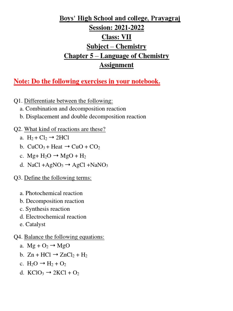 2.Cl 7 ch5 Assignment | PDF