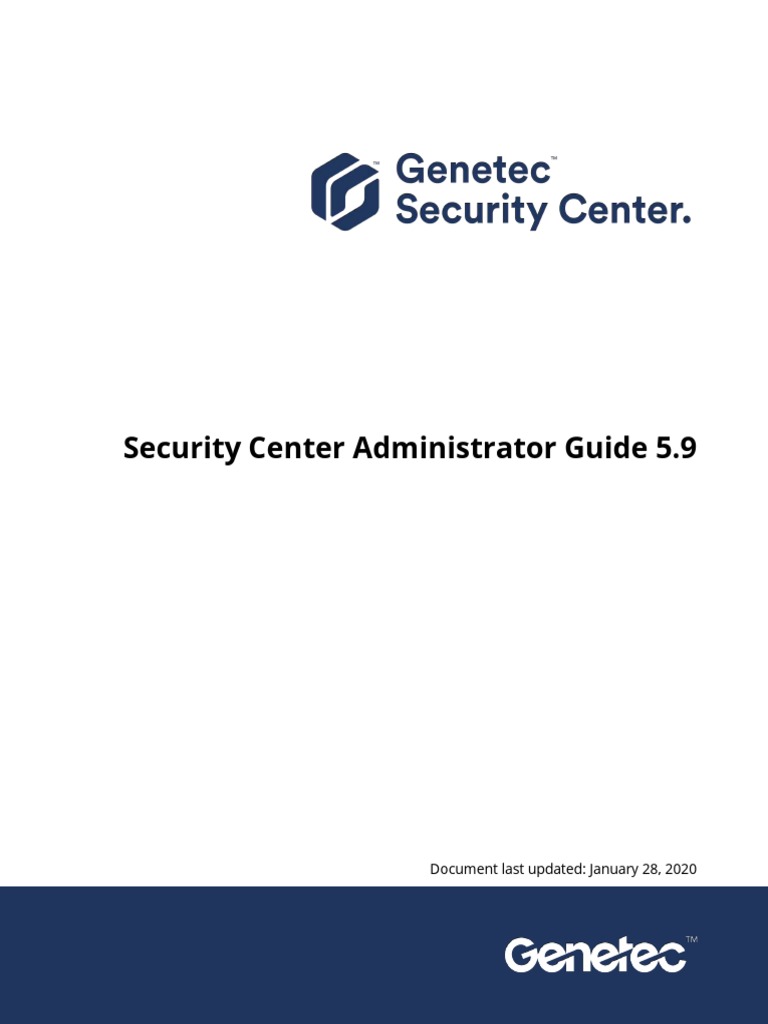 EN - Security Center Administrator Guide 5.9 | PDF | Trademark ...