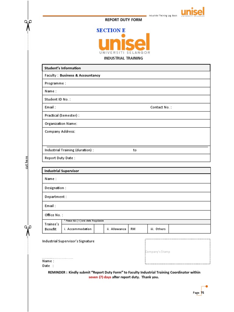 Fba Li Report Duty Form | PDF