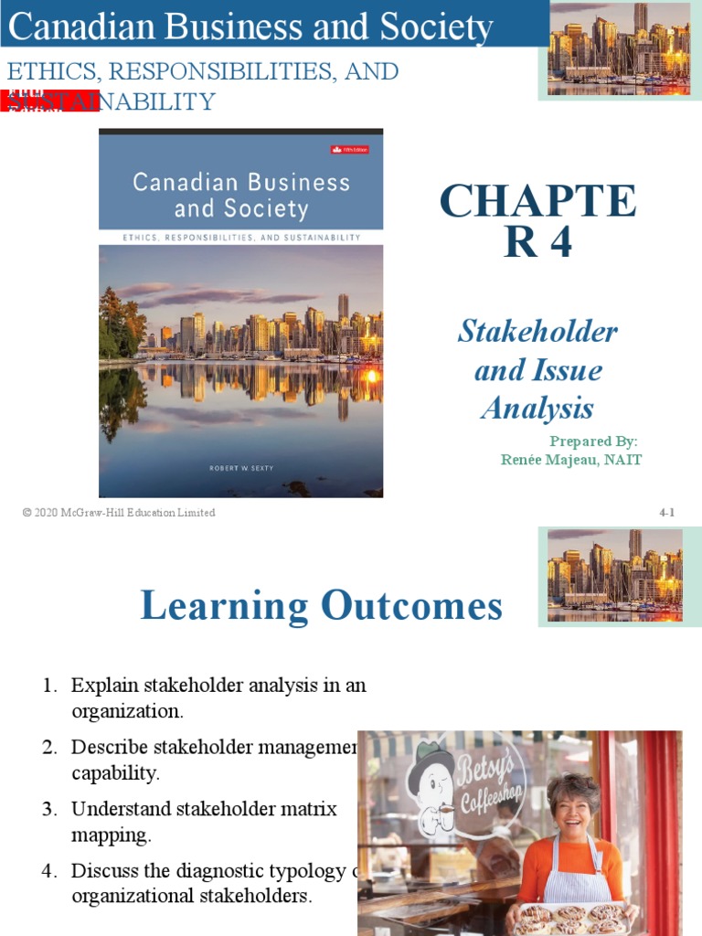 Sexty 5e CH 04 Final | PDF | Stakeholder (Corporate) | Sustainability