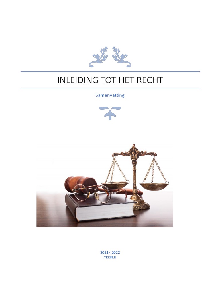 Inleiding Tot Recht | PDF