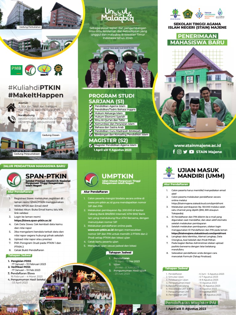 Brosur Stain Majene 2023 | PDF