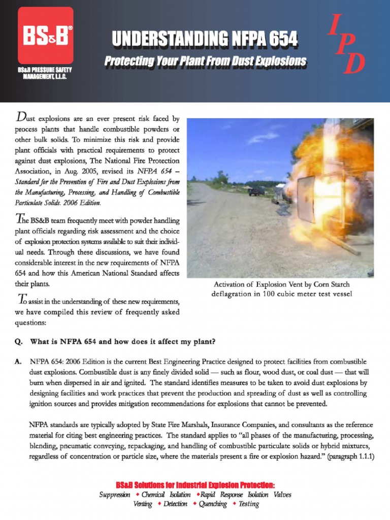 Understanding NFPA654 2006edition | PDF | Physical Sciences | Chemistry