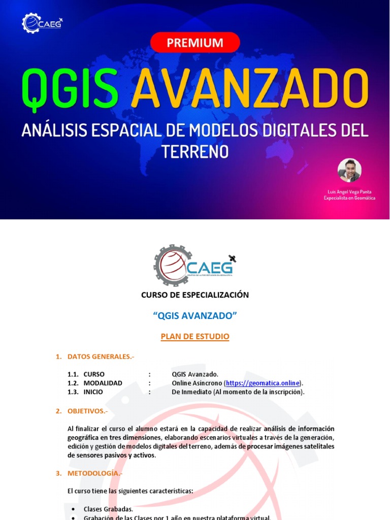Estructura Del Curso - QGIS Avanzado | PDF | Lidar | Sistema de ... Estructura Del Curso - QGIS Avanzado | PDF | Lidar | Sistema de ...