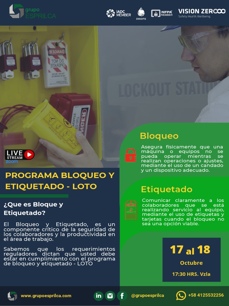 Bloqueo y Etiquetado - Loto | PDF