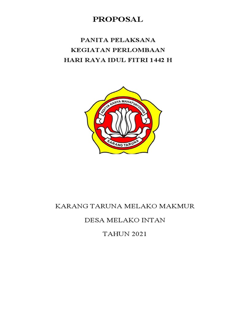 Proposal Perlombaan Idul Fitri 1442 H | PDF