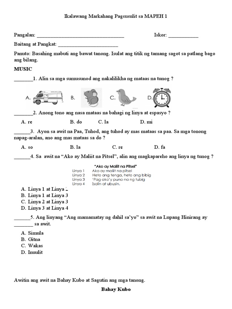 Mapeh 1 Pdf