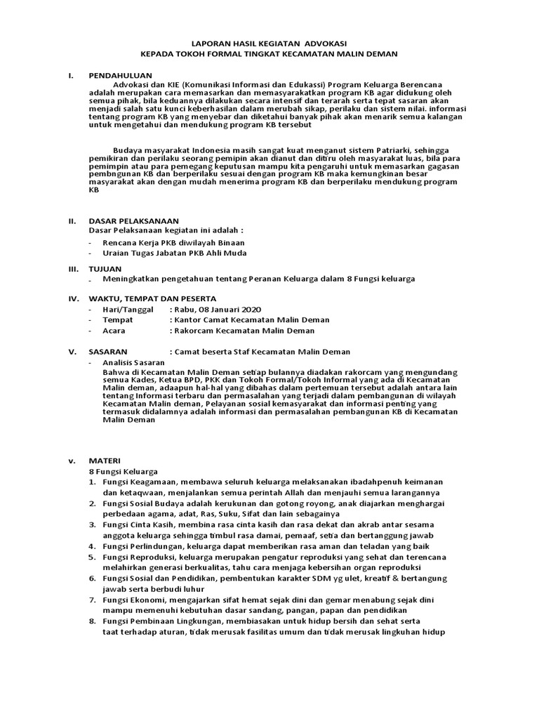 Advokasi Tokoh Formal | PDF | Ilmu Sosial