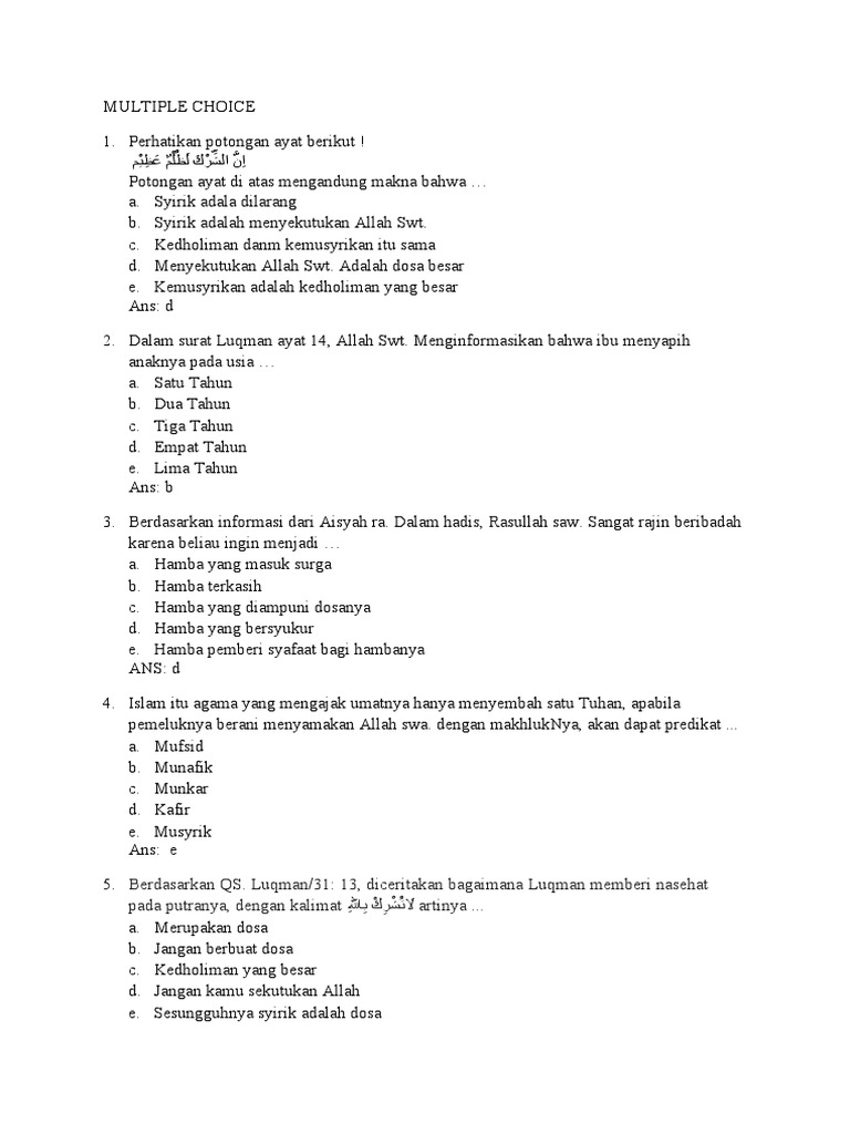 Soal Pas Genap Xii Paibp 2023 | PDF