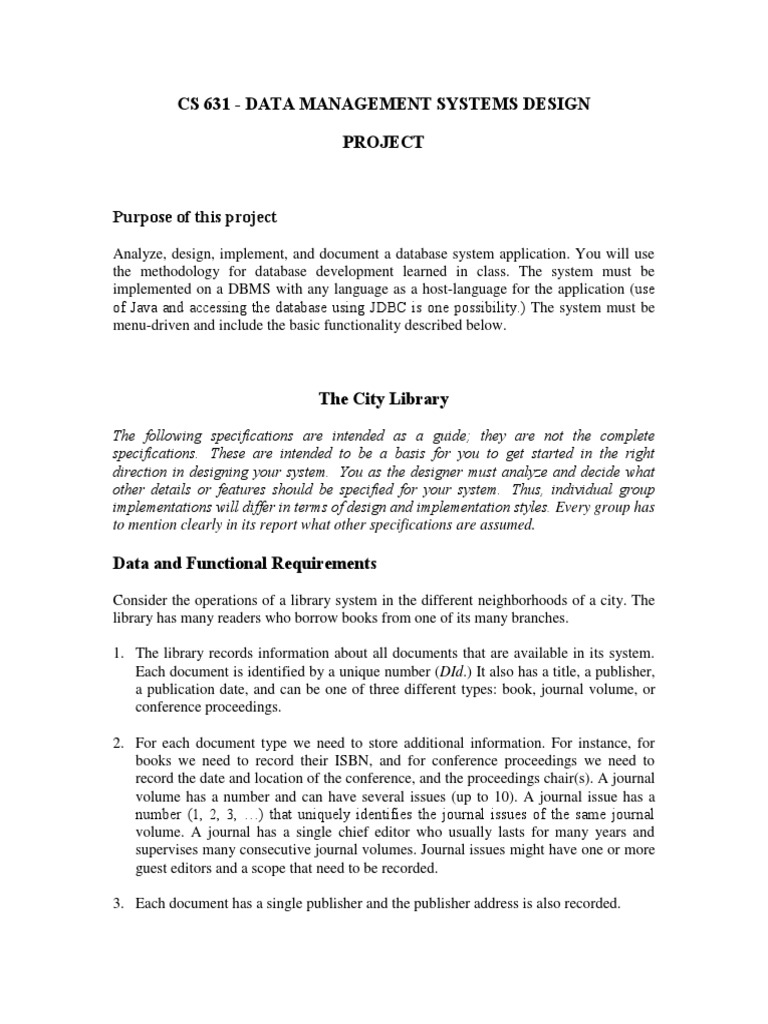 ProjectLib0 v6 | PDF | Databases | Libraries