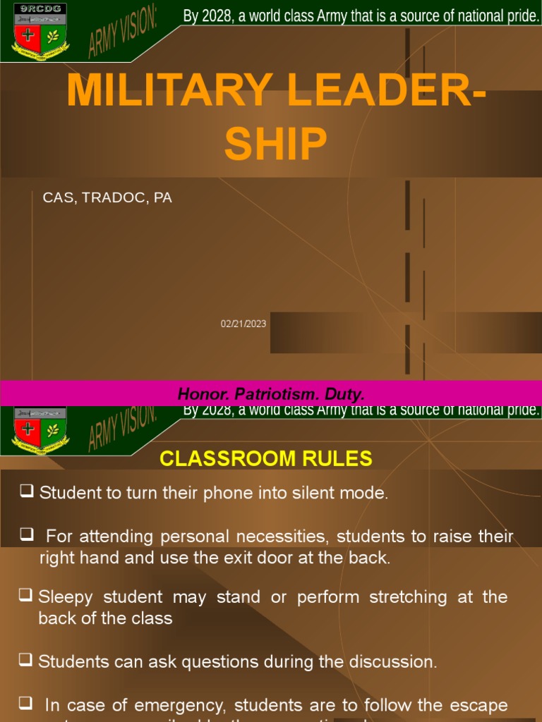 Military Leadership | PDF | Leadership | Loyalty