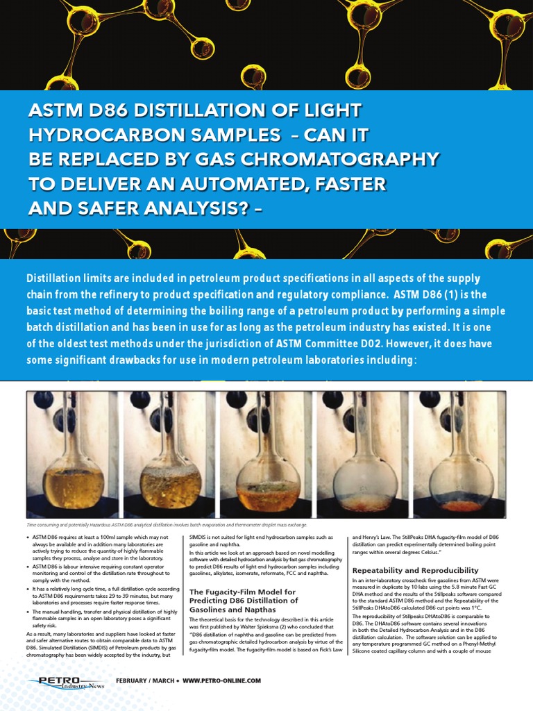 ASTM D86 Distillation of Light Hydrocarbon Samples Can It Be Replaced ...