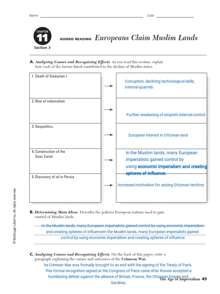 DESTINY SHANKLIN - Europeans Claim Muslim Lands | PDF | Crimean War ...