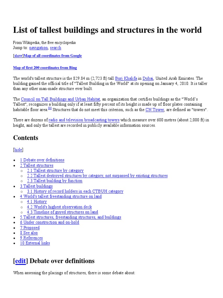 Tall Structures Notes 2023 | PDF | Tower | Buildings And Structures