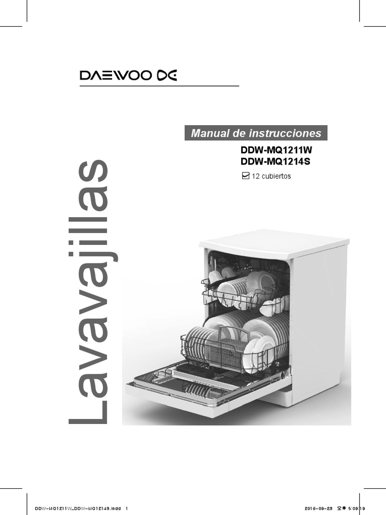 Manual de instrucciones lavavajillas 12 cubiertos | PDF | Lavavajillas | Detergente