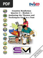 Creative Nonfiction Quarter 3 - Module 1: Analyzing The Themes and ...