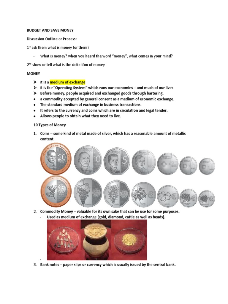 Budget and Save Money | PDF | Money | Medium Of Exchange