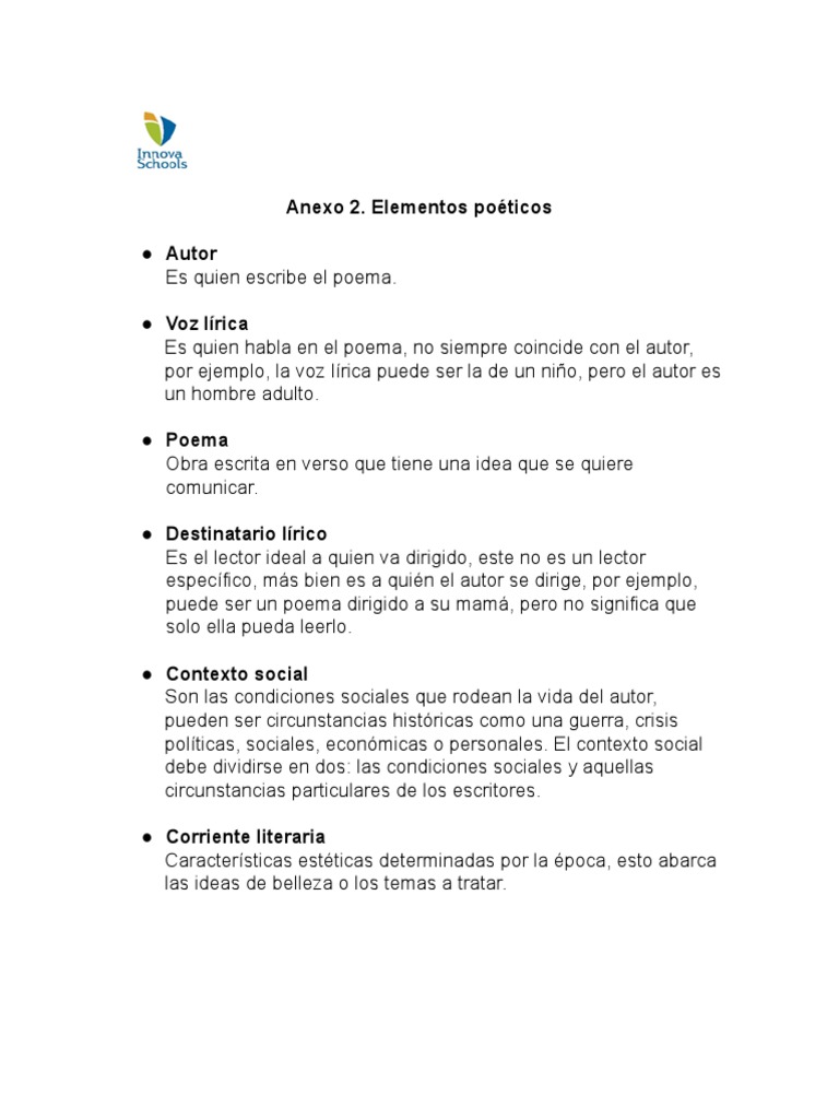 Anexo - 2 - Elementos Poéticos | PDF