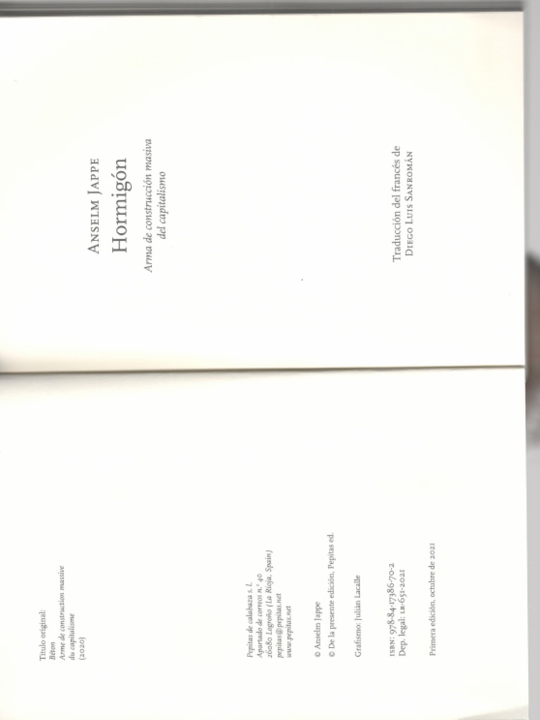 Anselm Jappe - Hormigón | PDF