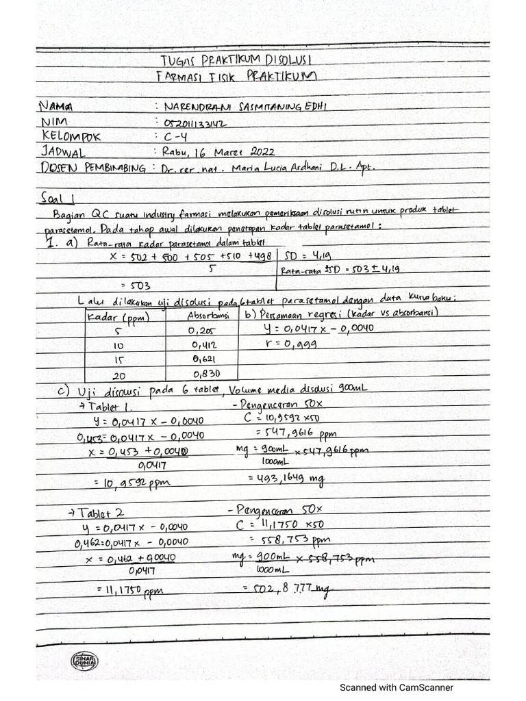 Soal Disolusi | PDF