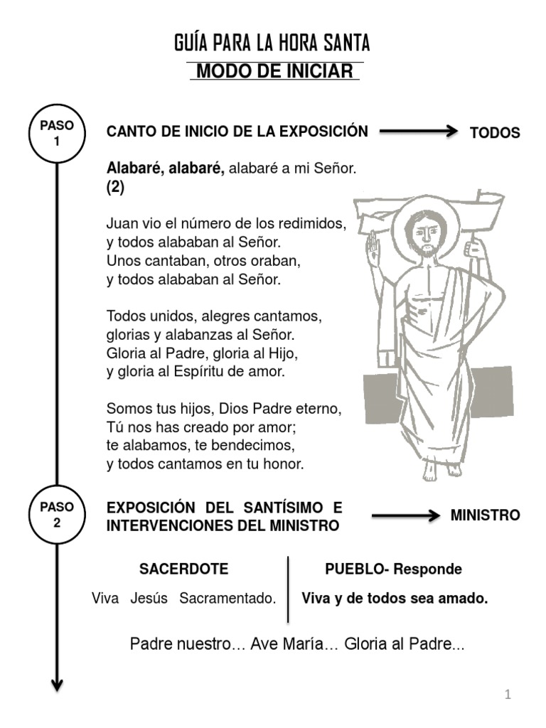 Guía para La Hora Santa 2 | PDF | eucaristía | Oración