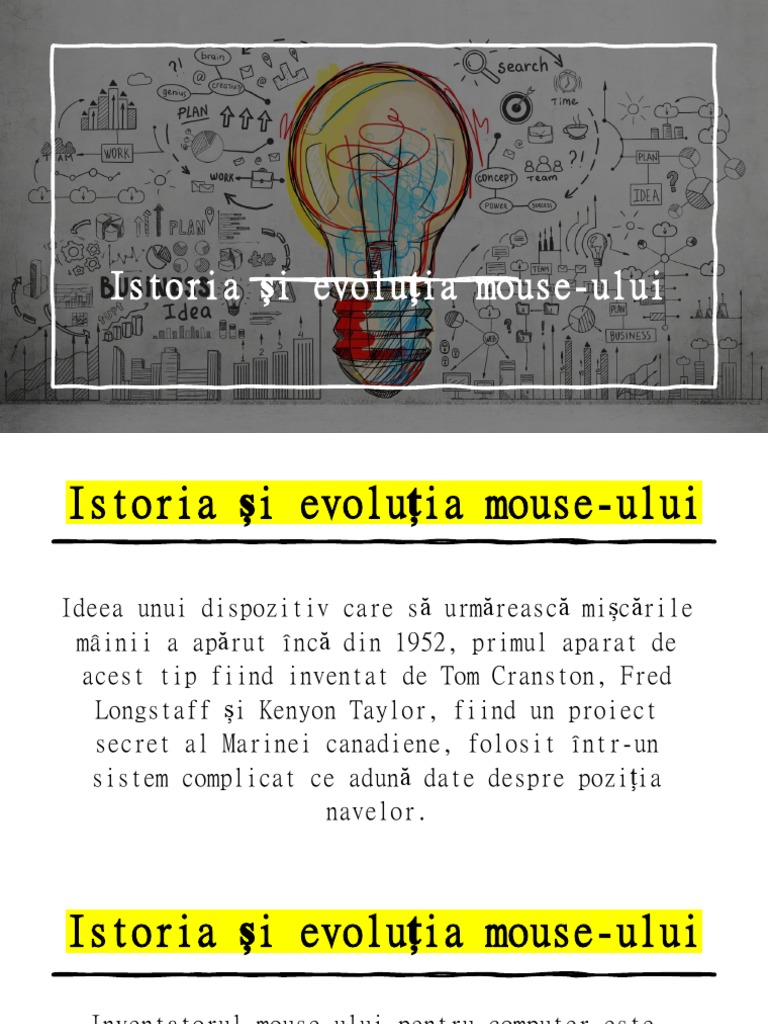Istoria Și Evoluția Mouse-Ului | PDF