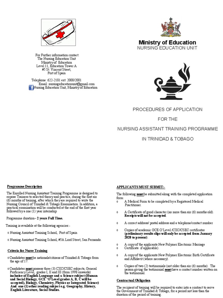 Nursing Assistant Training Application 2025 | PDF | Nursing