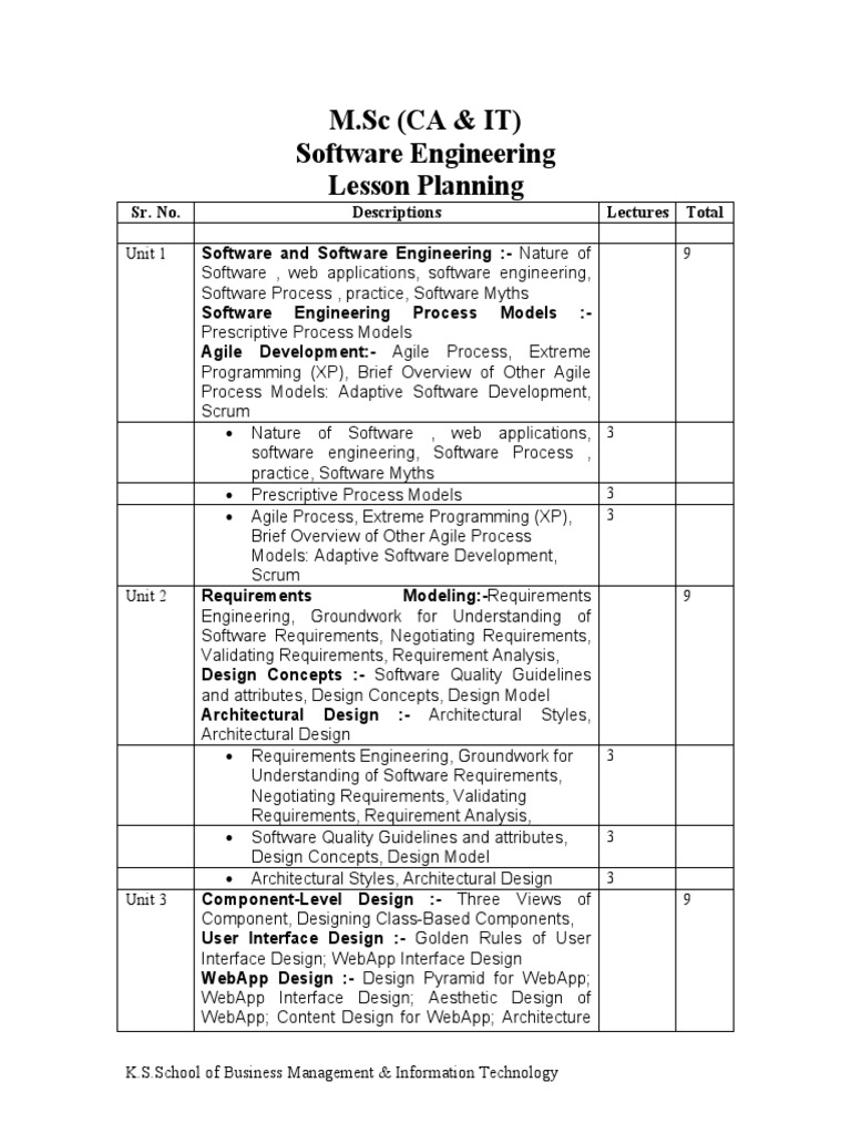 Software Engineering Course Overview | PDF | Software Testing | Web ...