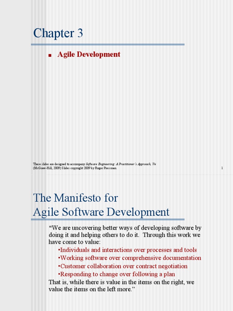 CH 3 | PDF | Agile Software Development | Scrum (Software Development)