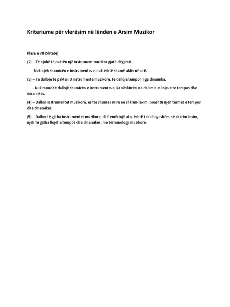 Kriteriume kl7 | PDF