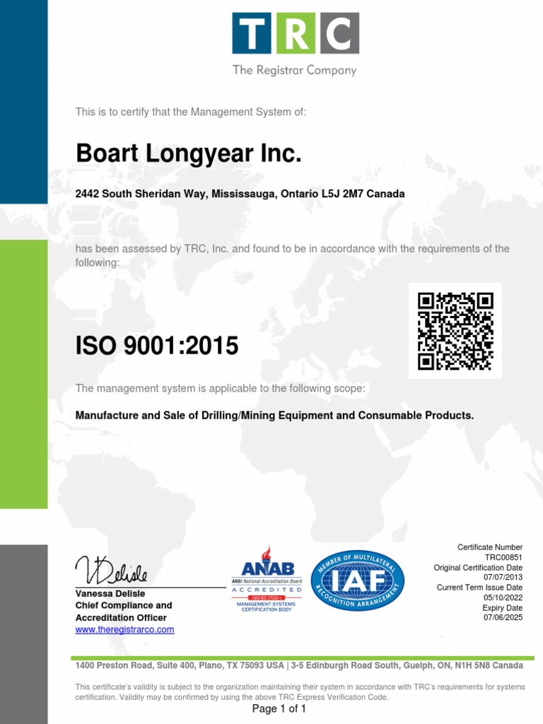 MS Iso 9001 - TRC00851 - 051022 | PDF | Regulation | Business