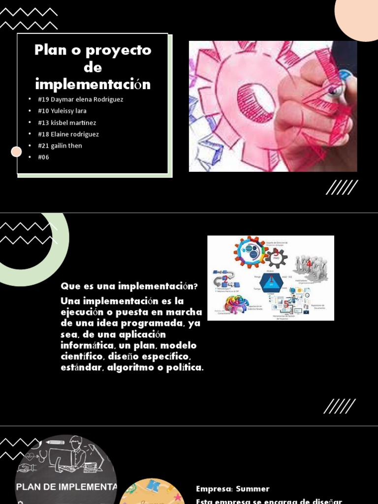 Plan de Implementacion Y | PDF