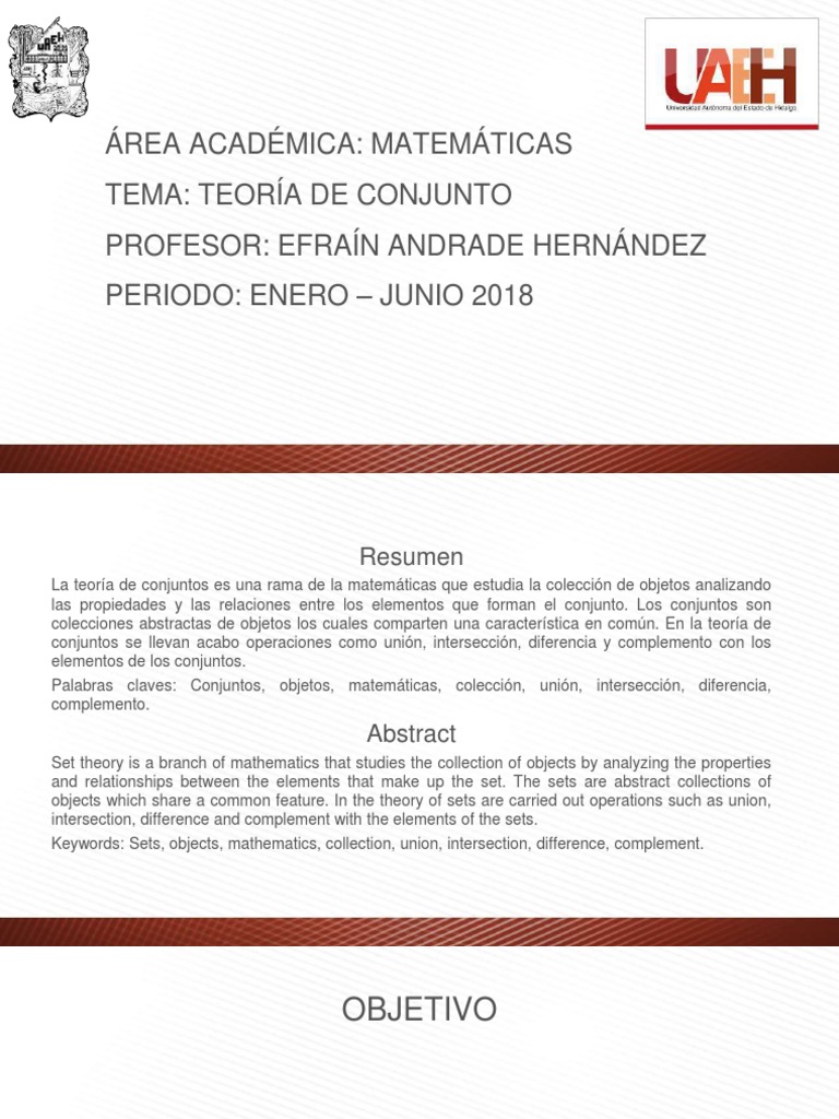 Teoria - de - Conjuntos - Efrain - Andrade | PDF | Conjunto ...