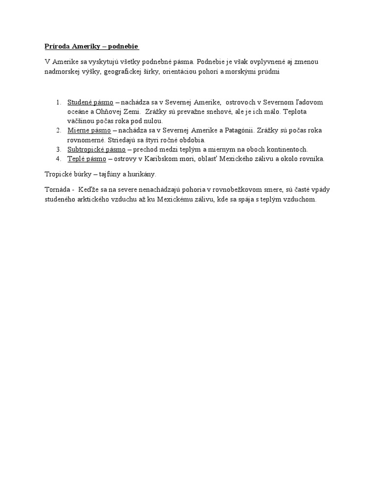 Podnebie | PDF