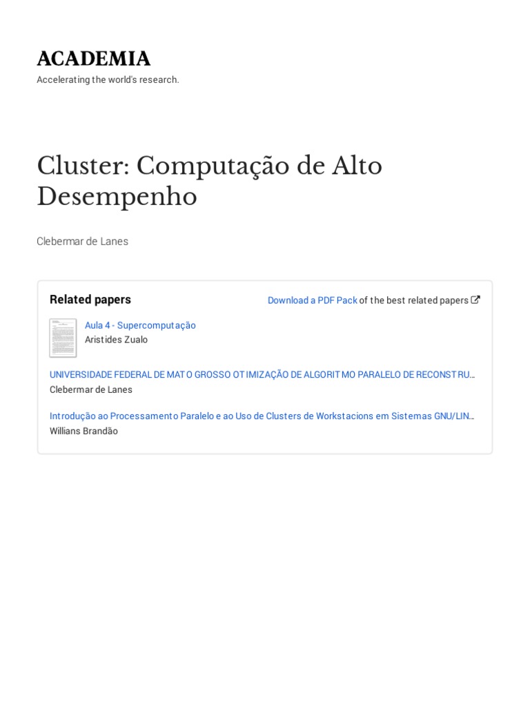 Cluster With Cover Page v2 | PDF