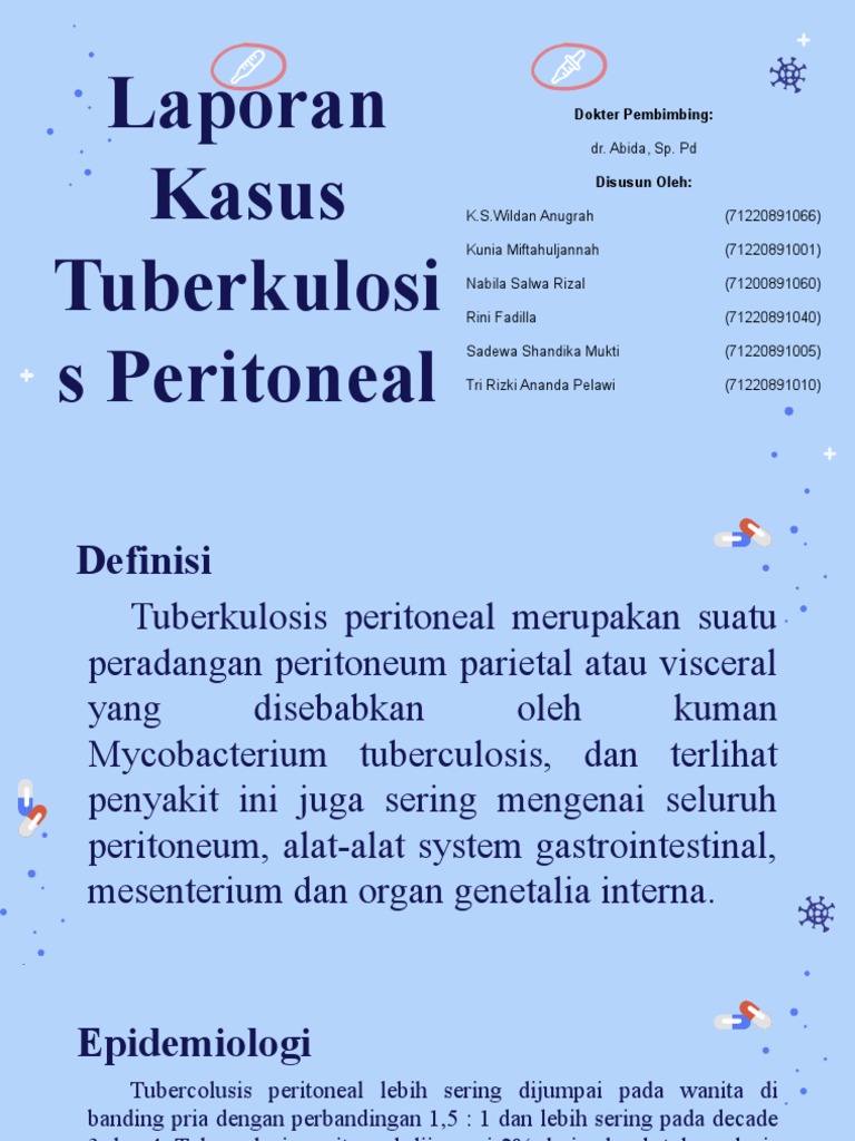 Lapkas Tuberkulosis Peritoneal | PDF