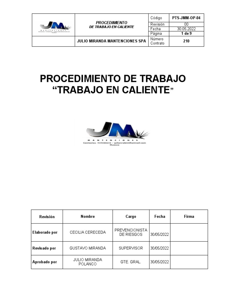 Seguridad en Trabajos en Caliente | PDF | Soldadura | Construcción
